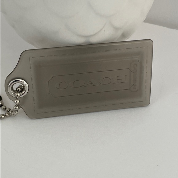 Coach | Bags | Coach 25 Acrylic Charm Key Fob Hang Tag Smoke | Poshmark